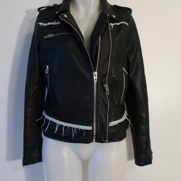 Blank NYC | Jackets & Coats | Womens Blank Nyc Black Faux Leather Moto ...